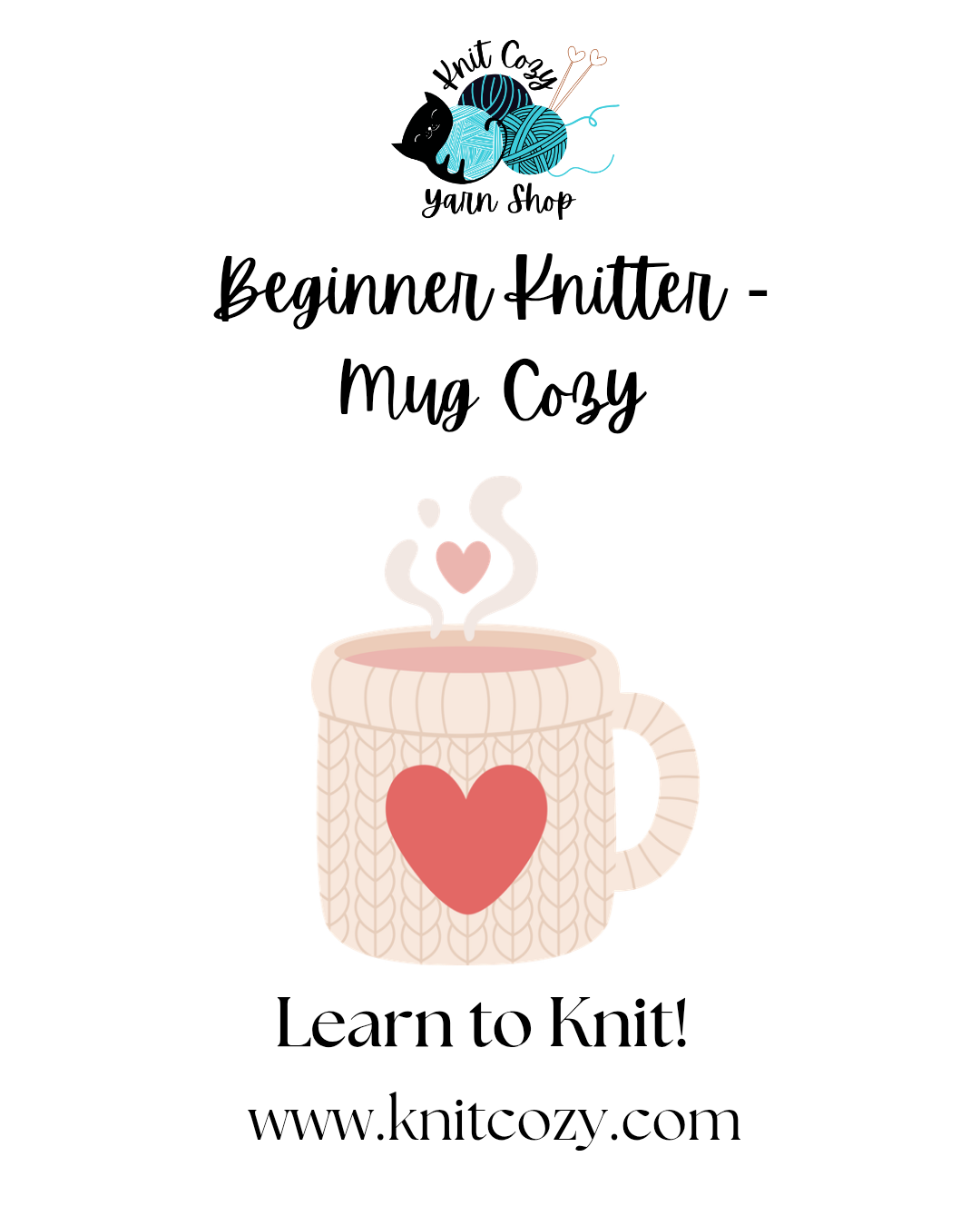 Beginner Knitting Class – Knit Cozy